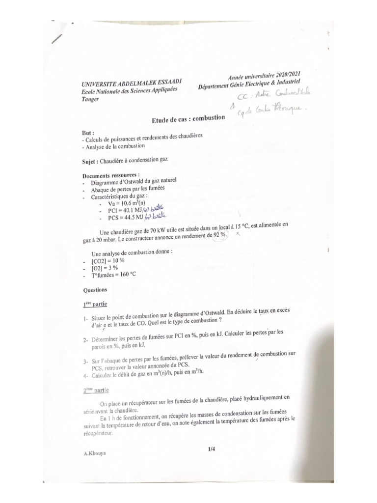 Etude de Cas + Corrigé | PDF