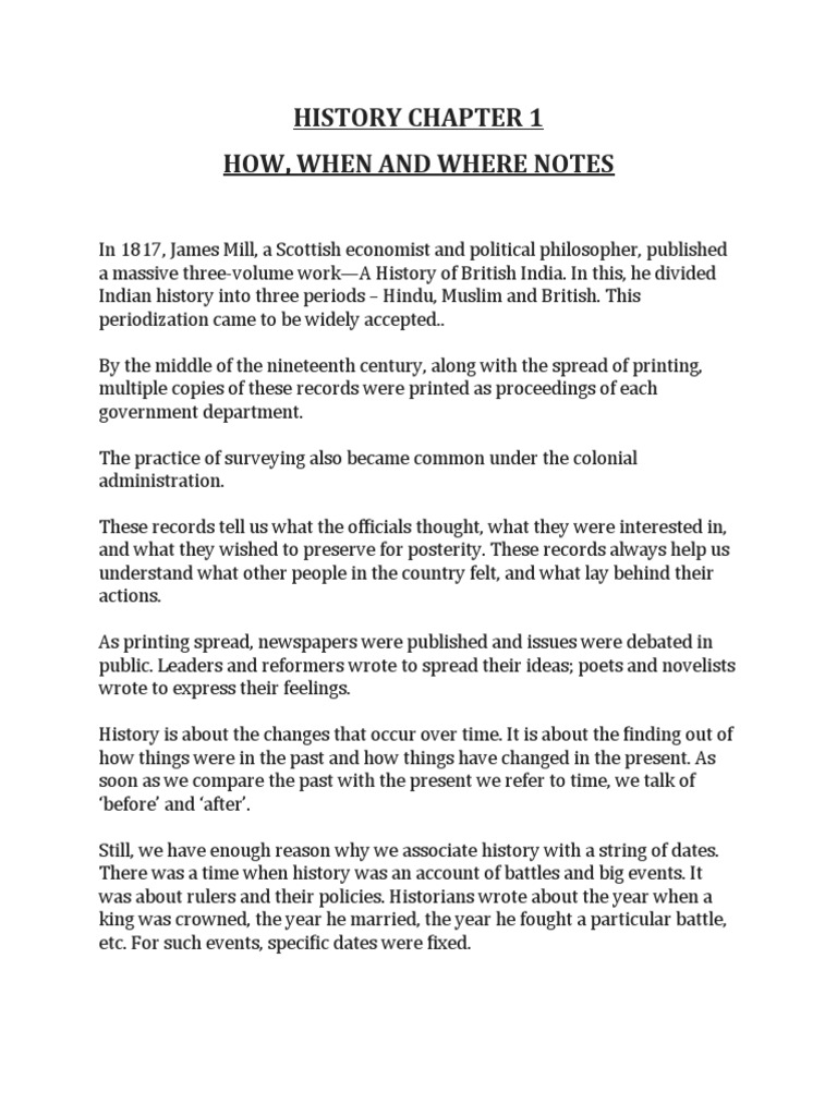 History Chapter 1 | PDF | British Raj