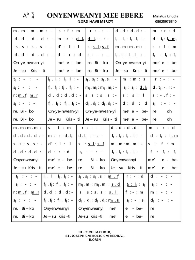Onyenweanyi Mee Ebere (Minapraiz) | PDF