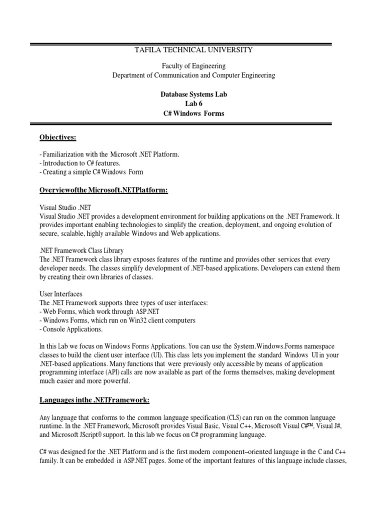 Lab 6 | PDF | C Sharp (Programming Language) | Fahrenheit Lab 6 | PDF | C Sharp (Programming Language) | Fahrenheit