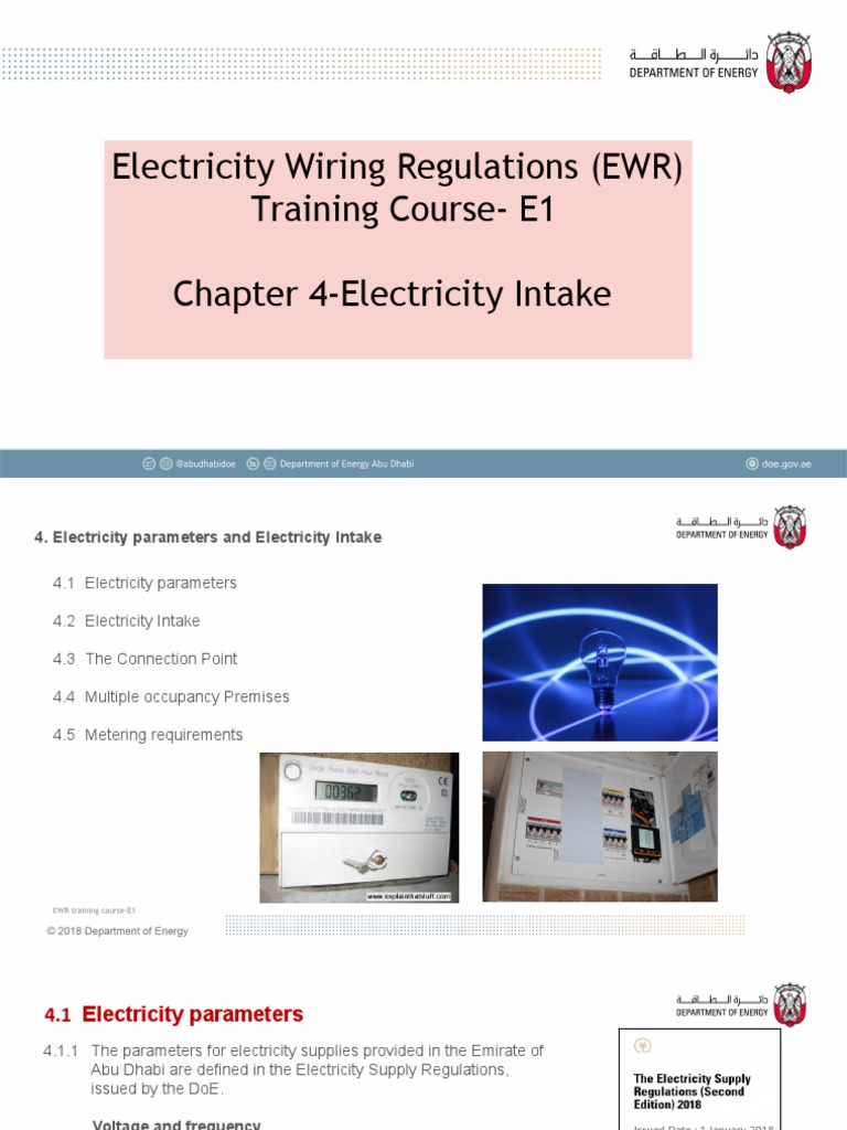 Chapter 4 - Electricity Intake (2020 Edition) | PDF | Mains Electricity ...