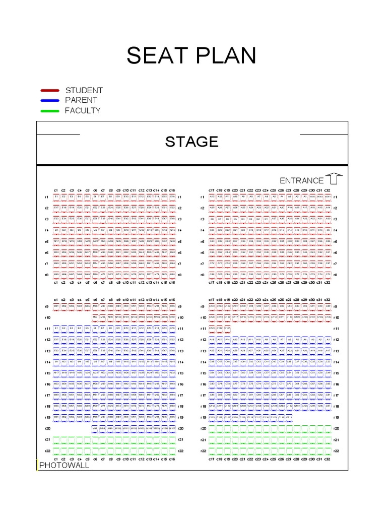 Seatplan Layout1 | PDF