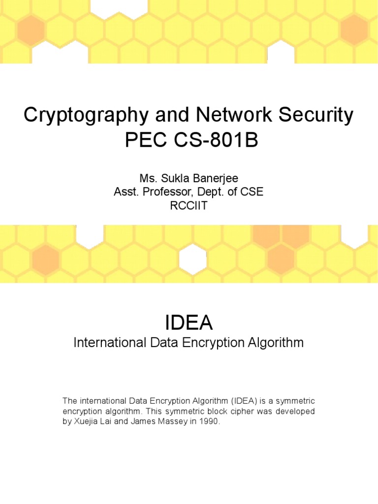 Idea Pdf Cryptography Key Cryptography