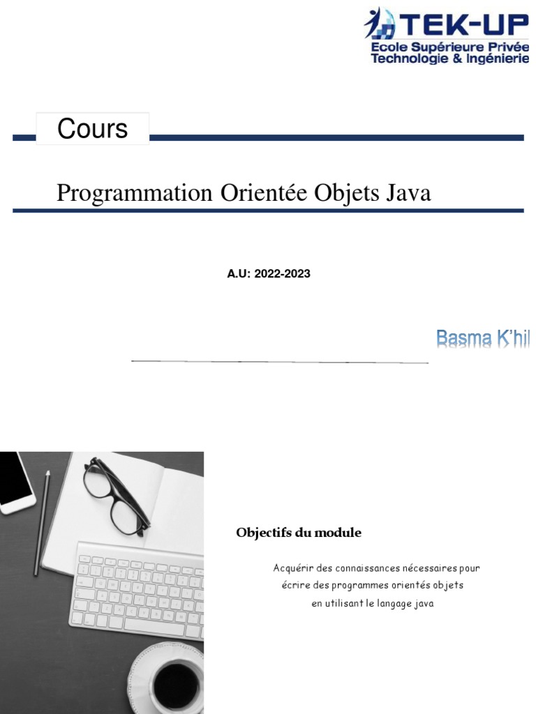2 - Notions Objets Class | PDF | Classe (informatique) | Programmation
