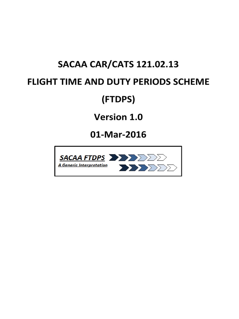 SACAA Flight Time Regulations Overview | PDF | Flight Attendant ...