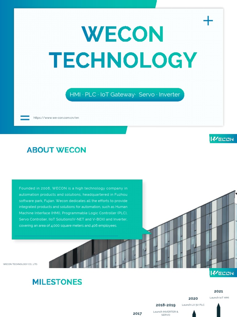 WECON Company Introduction 2022 | PDF | Programmable Logic Controller ...