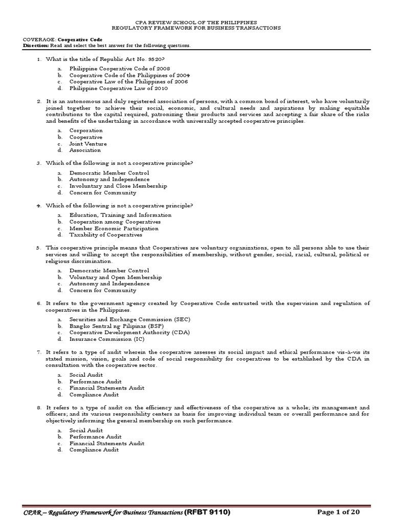 Cooperative Code | PDF | Cooperative | Board Of Directors