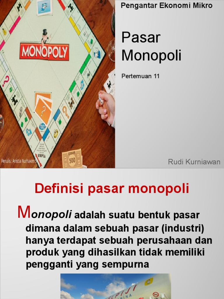 Pertemuan 11 Pasar Monopoli | PDF