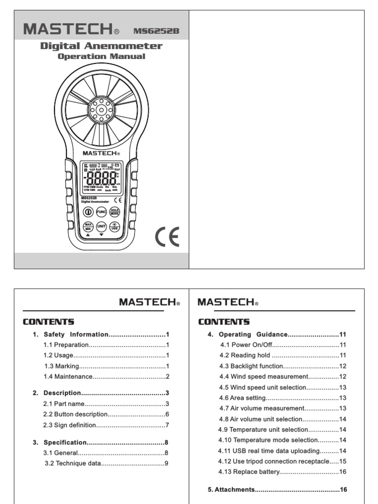 Digital Anemometer | Download Free PDF | Humidity | Wind Speed