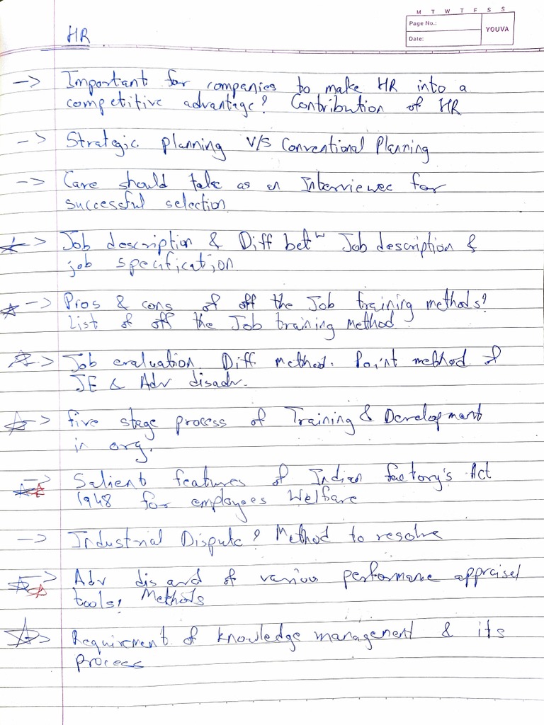 HRM Thakur Notes | PDF