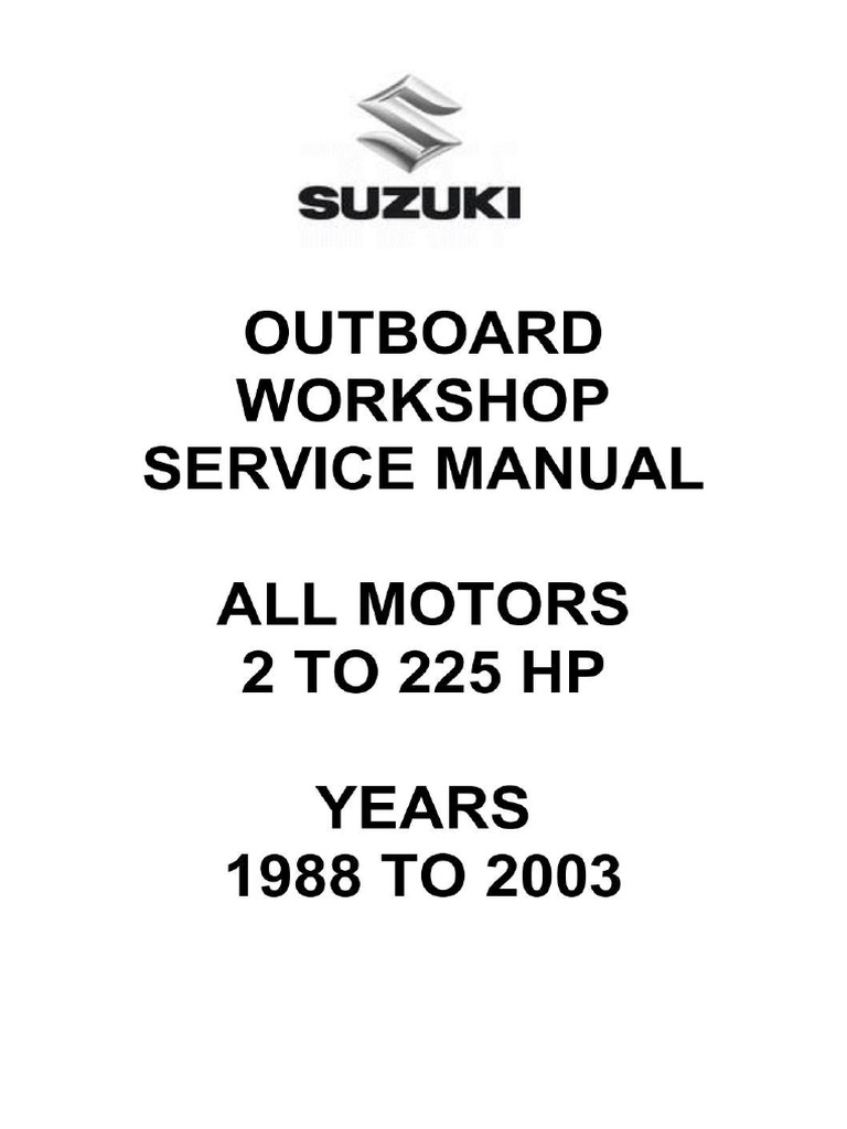 Suzuki DT6 Service Manuel | PDF