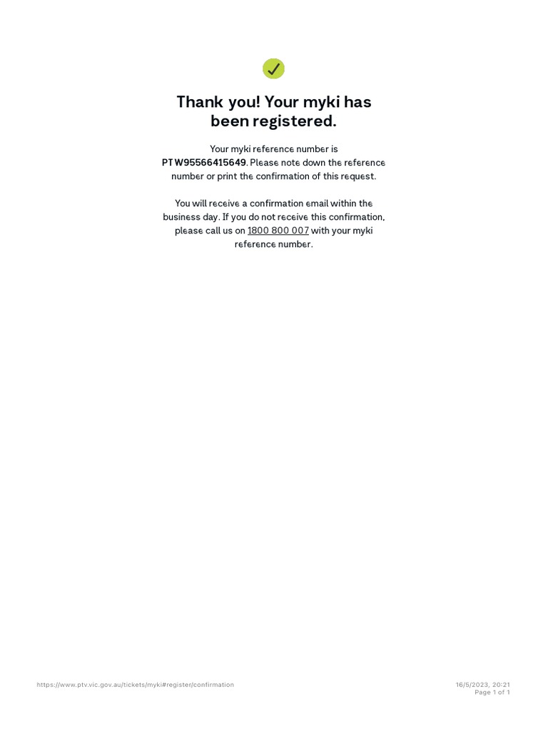 Myki - Public Transport Victoria | PDF