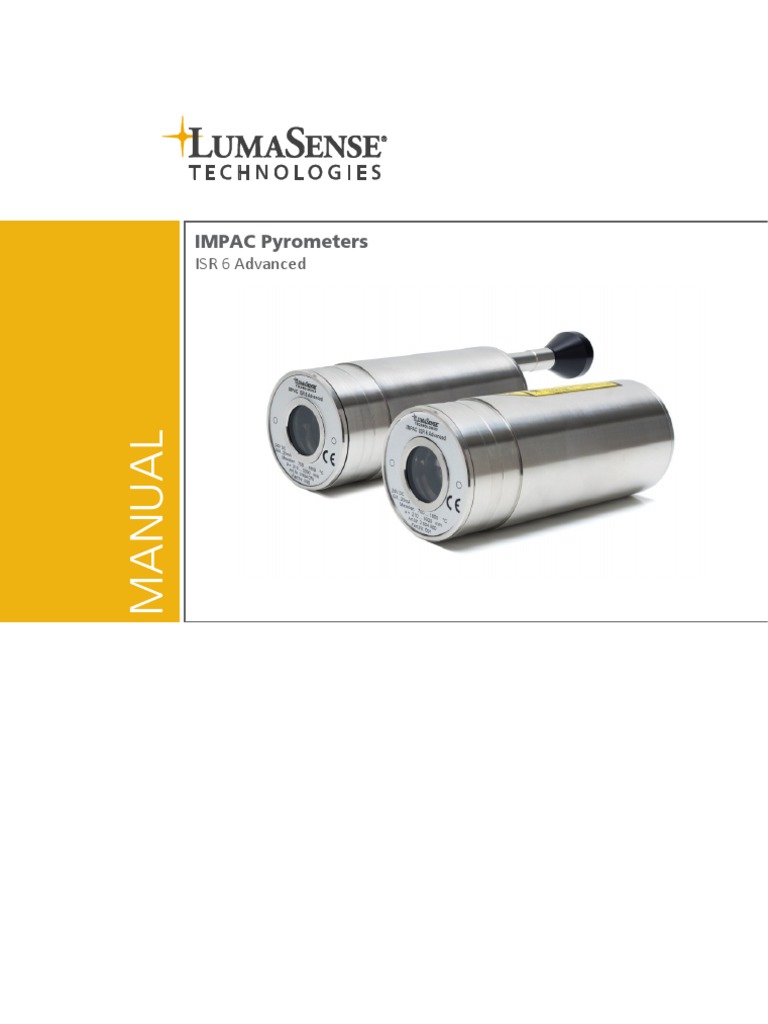 IMPAC Pyrometers ISR 6 Advanced | PDF | Power Supply | Laser