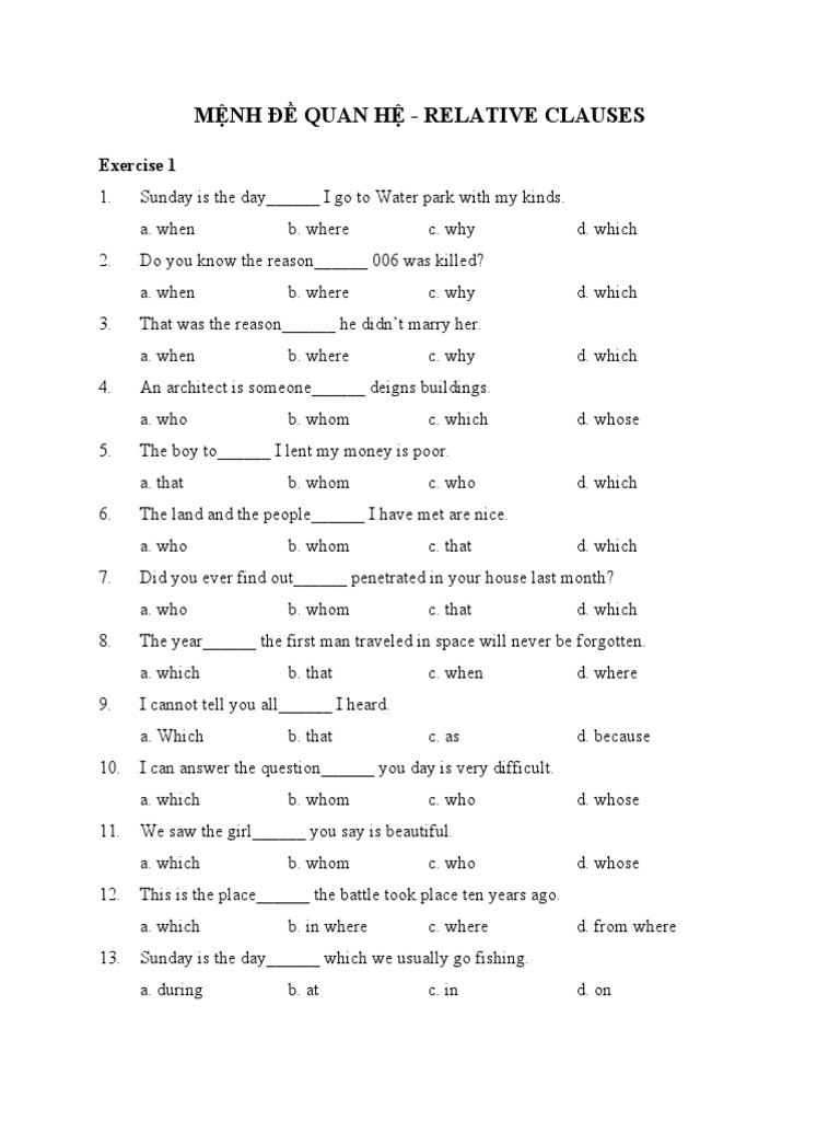 Relative Clauses | PDF
