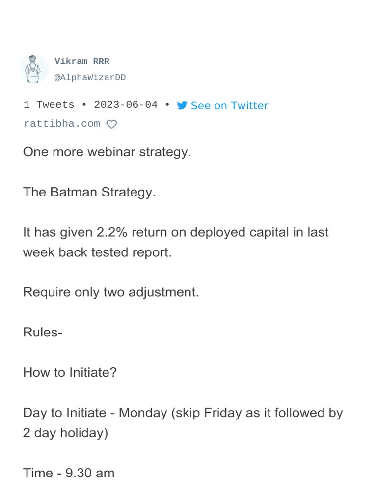 One - More - Webinar - Strategy. - The - Thread - by - Alphawizardd ...