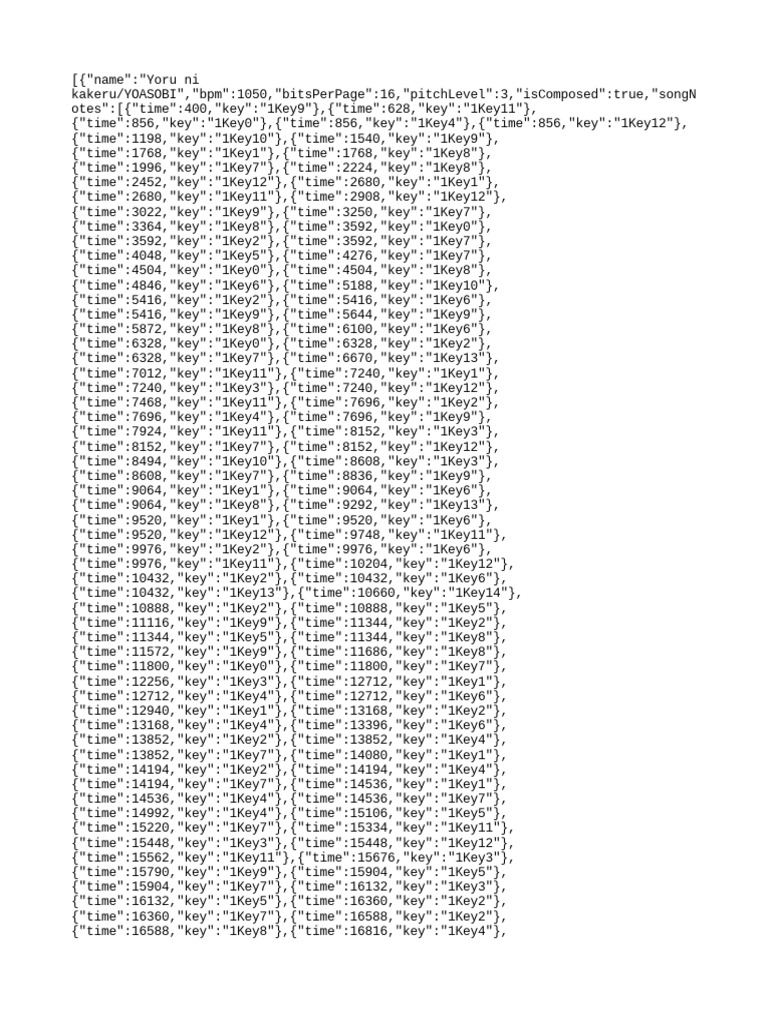 Yoru Ni Kakeru - YOASOBI - Sky Children Music Studio | PDF