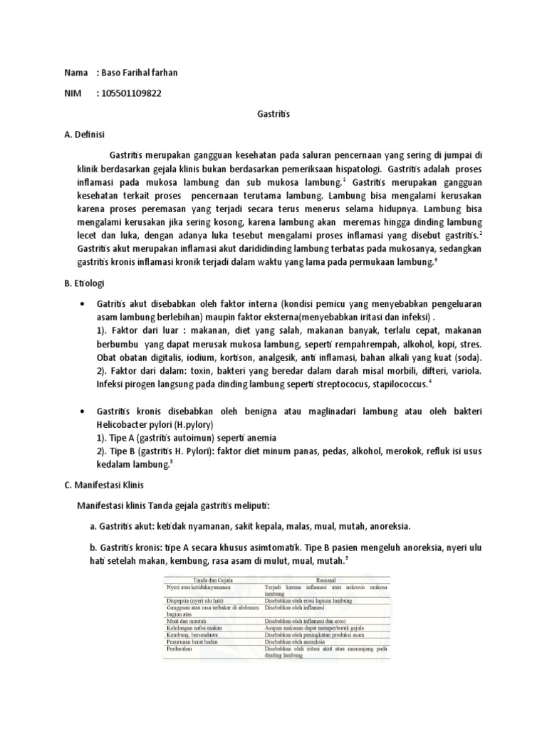 Gastrtis | PDF | Kesehatan Holistik