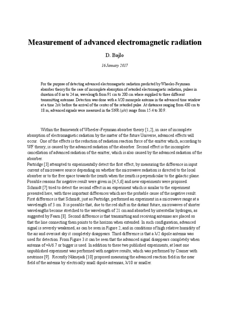 Advanced Electromagnetic Radiation Detection | PDF | Antenna (Radio ...