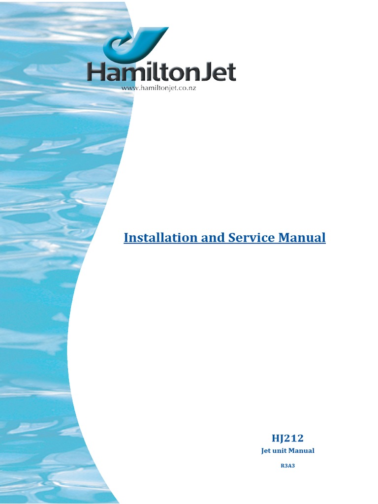 Hamilton Instructions | PDF | Jet Engine | Marine Propulsion