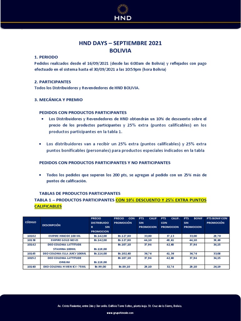 BO - HND DAYS - SEPTIEMBRE - V7correc | PDF