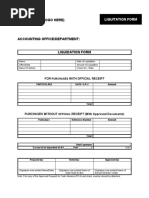 Liquidation Report Form | PDF | Finance & Money Management