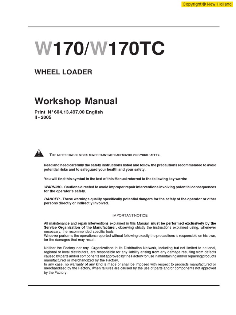 Workshop Manual: Wheel Loader | PDF | Tire | Welding