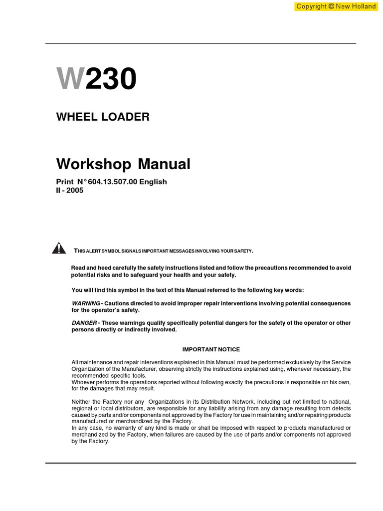 Workshop Manual: Wheel Loader | PDF | Tire | Manual Transmission