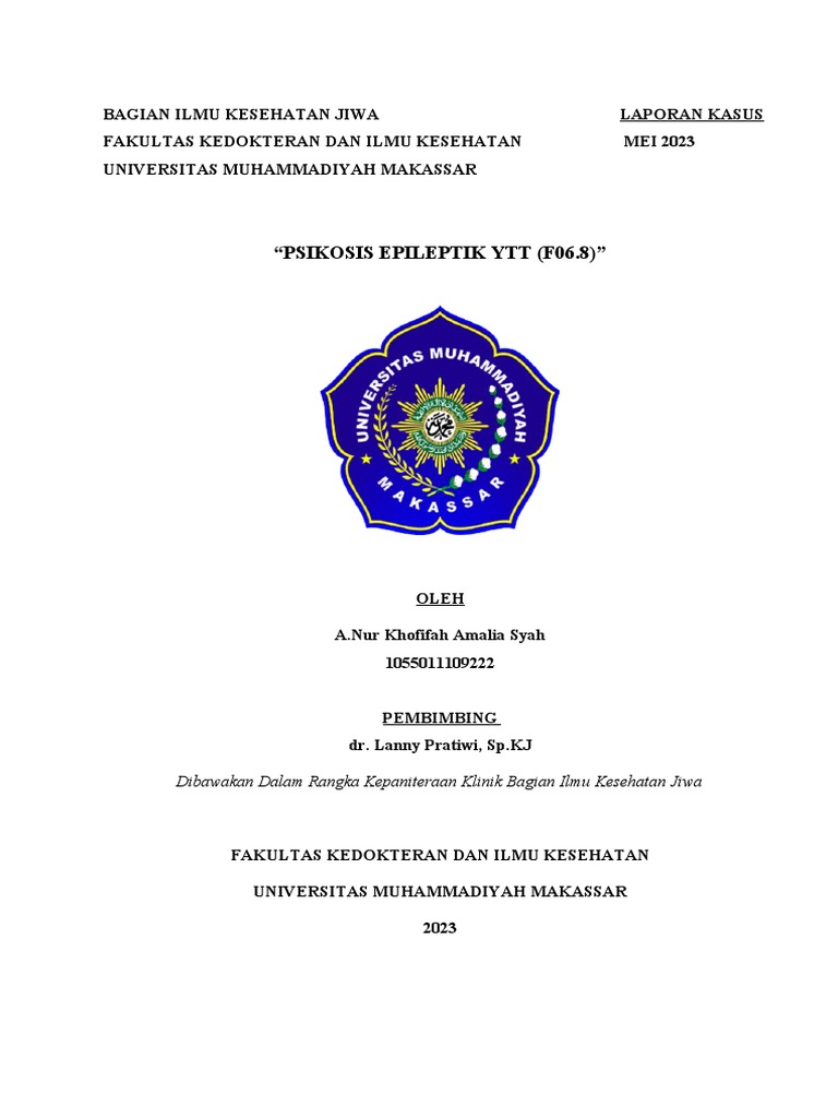 Laporan Kasus Psikiatri (ASD) | PDF Laporan Kasus Psikiatri (ASD) | PDF