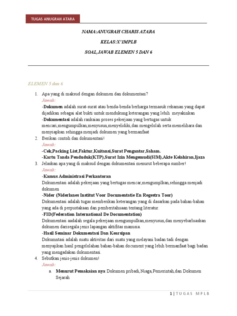 Tugas MPLB Anugrah Atara | PDF