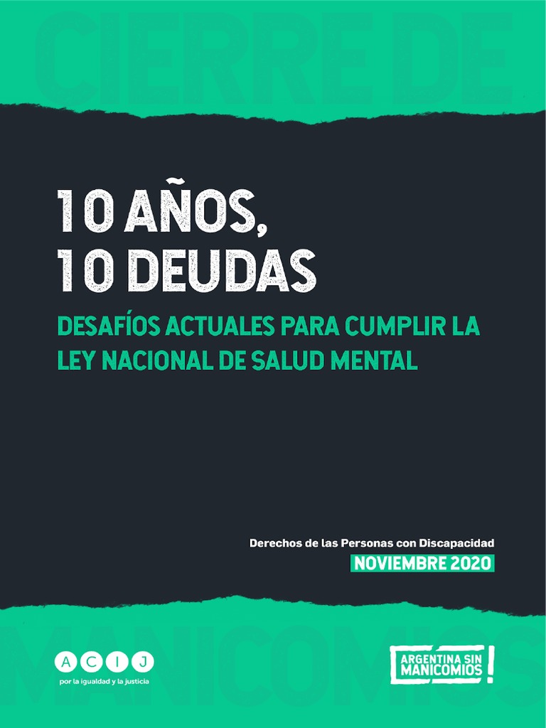 ACIJ (2020) Desafios-actuales-para-cumplir-la-Ley-Nacional-de-Salud-Mental | PDF | Hospital ...