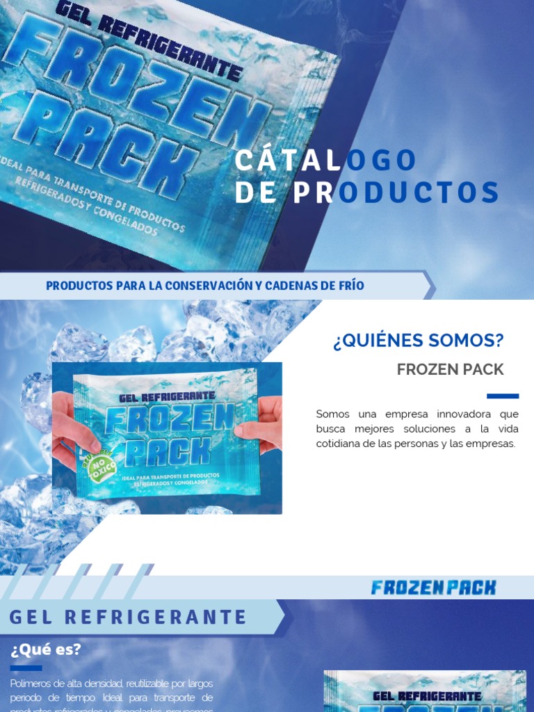 Frozen Pack Presentacion | PDF | Gel | Poliestireno