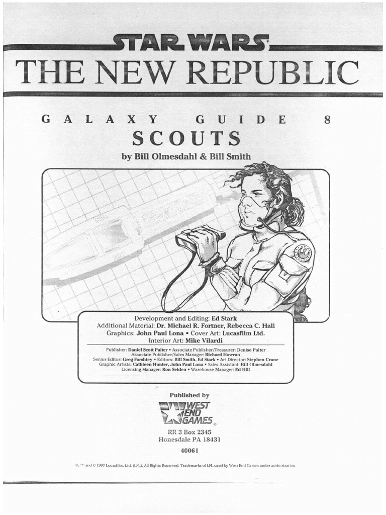 WEG40061 - Star Wars D6 - Galaxy Guide 08 - Scouts | PDF