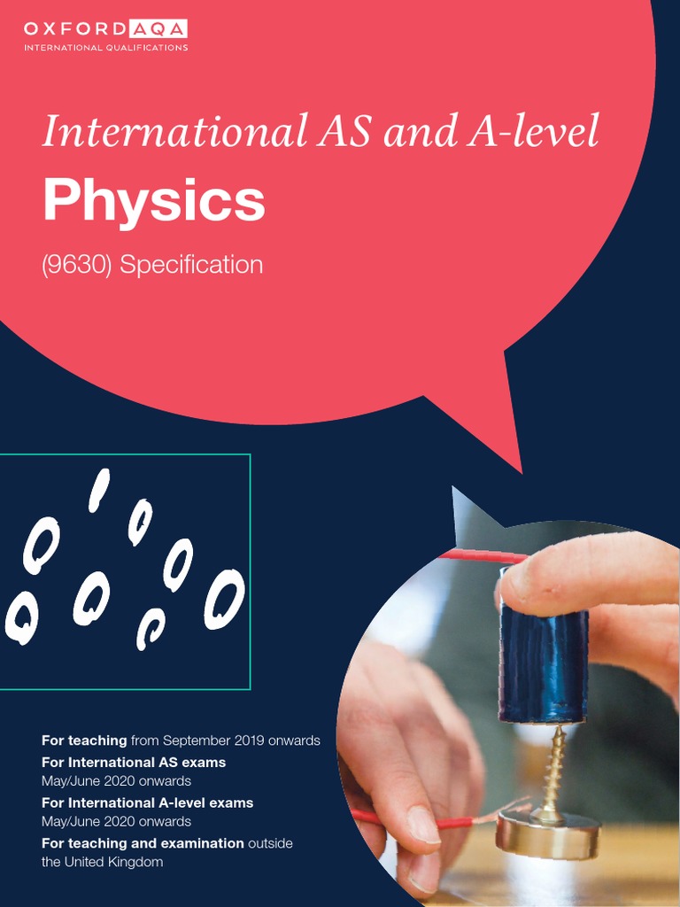 Oxfordaqa International As and A Level Physics Specification | PDF ... Oxfordaqa International As and A Level Physics Specification | PDF ...