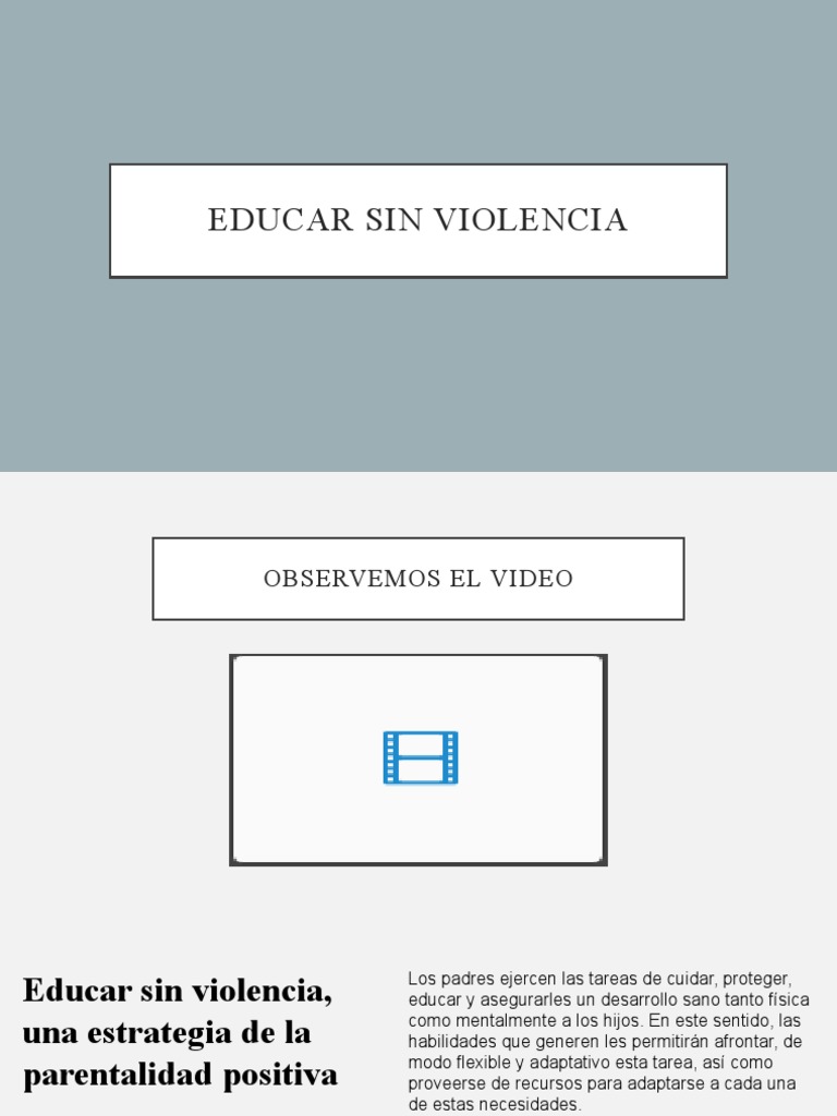 Power Educar Sin Violencia Pdf Violencia Abuso Infantil