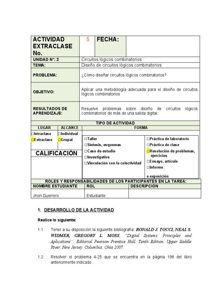 Copia de ACTIV - EXTRAC - SIS - DIG - No - 5 | PDF