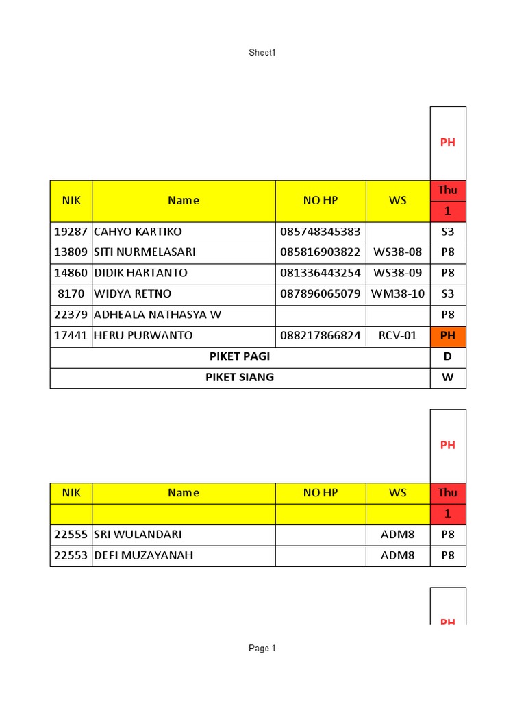 Roaster Juni 2023 | PDF