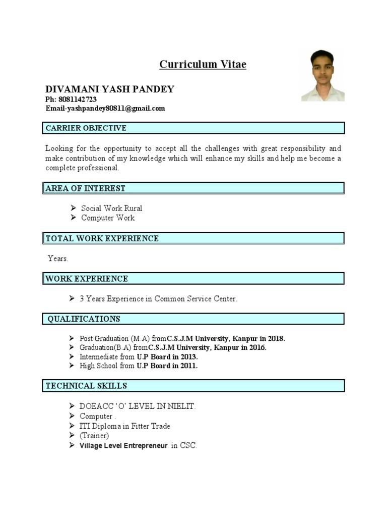 Yash CV | PDF