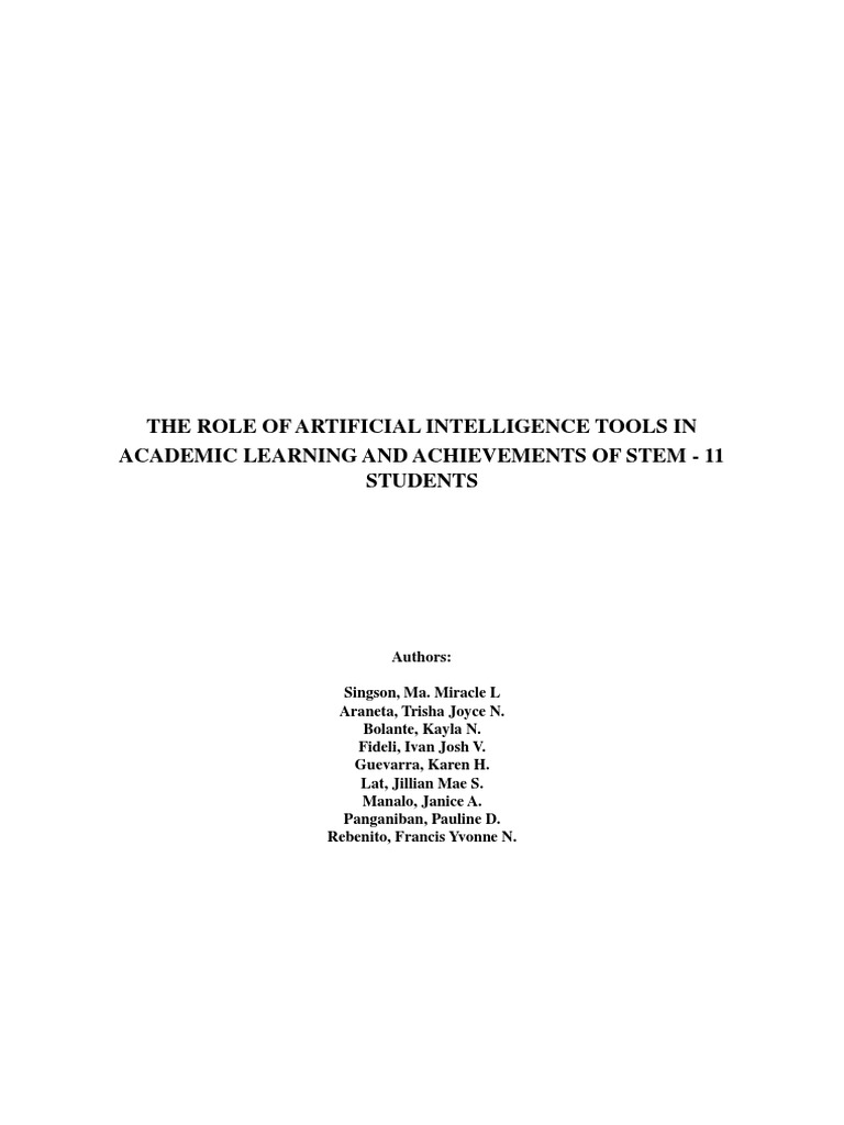PR1 Group 4 Final | PDF | Artificial Intelligence | Intelligence (AI) & Semantics