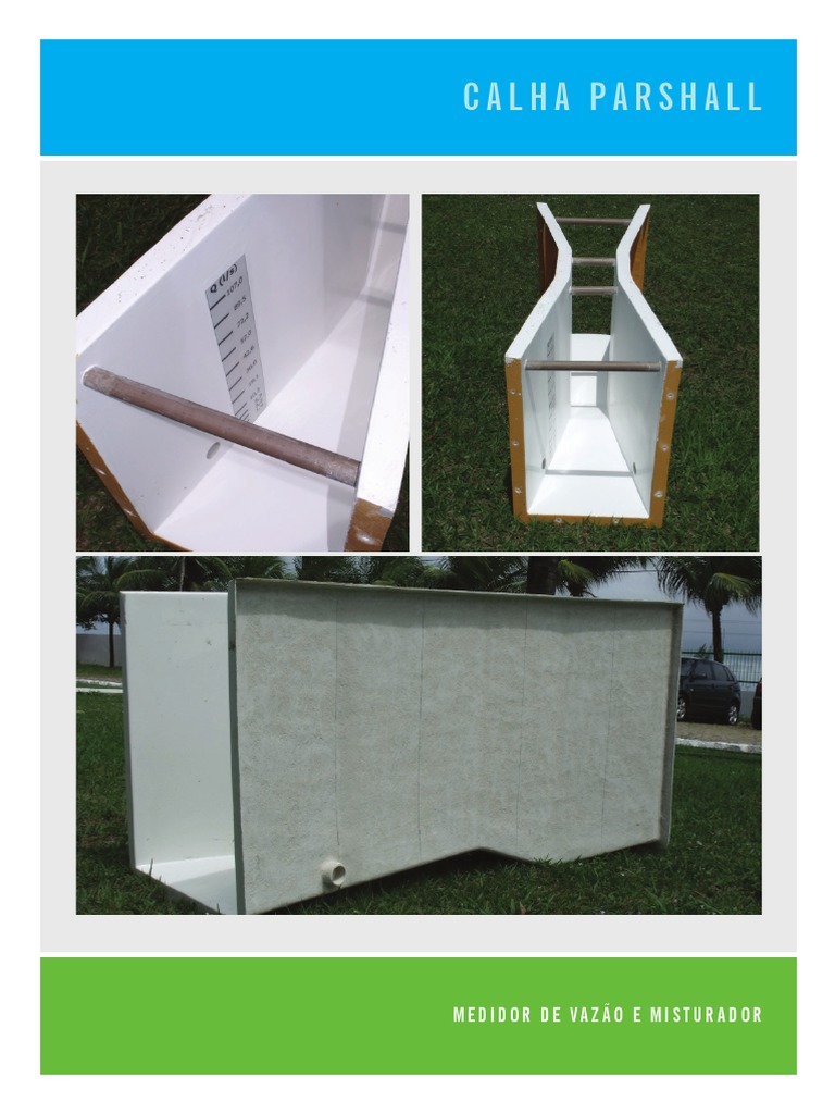 Calhas Parshall | PDF | Materiais | Engenharia Civil