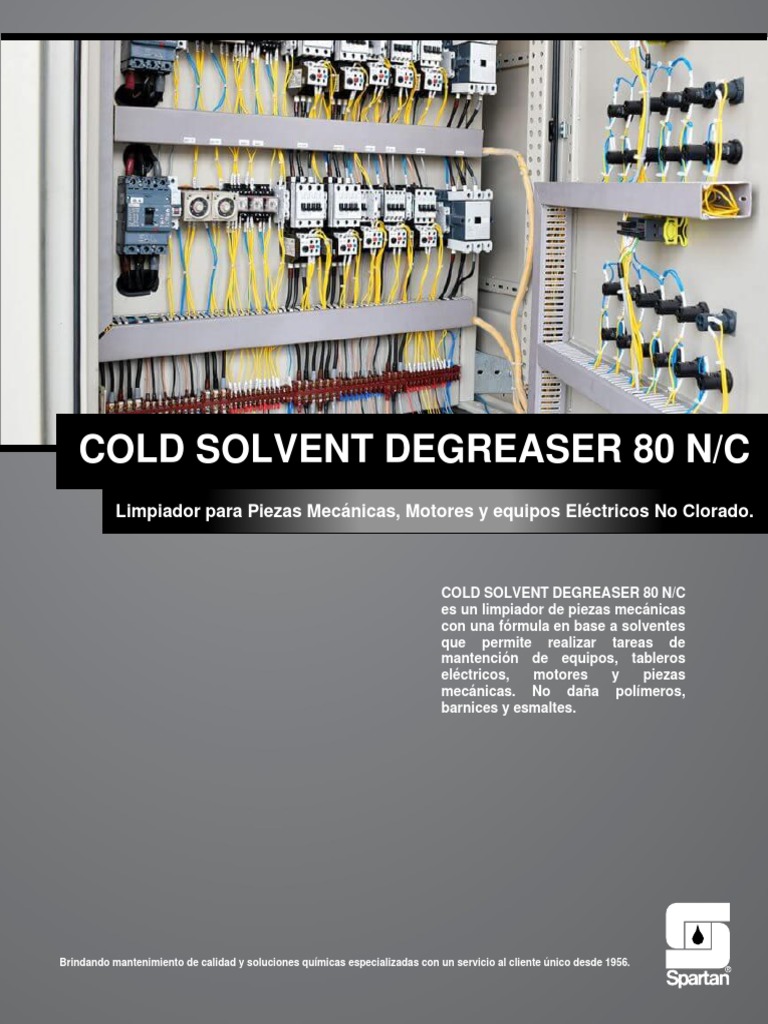 FT Cold Solvent Degreaser NC 80 V003 | PDF | Agua | Química