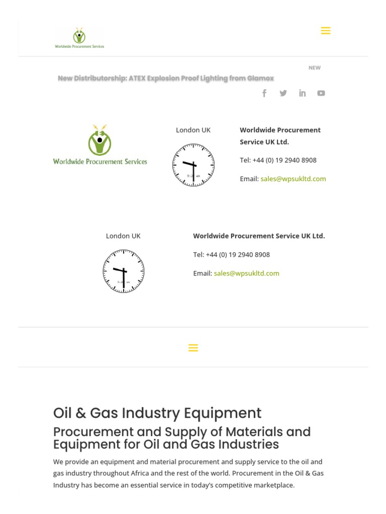 Oil & Gas Industry Equipment Procurement and Supply | PDF | Pipe (Fluid ...