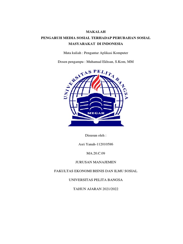 Pengaruh Media Sosial di Indonesia | PDF