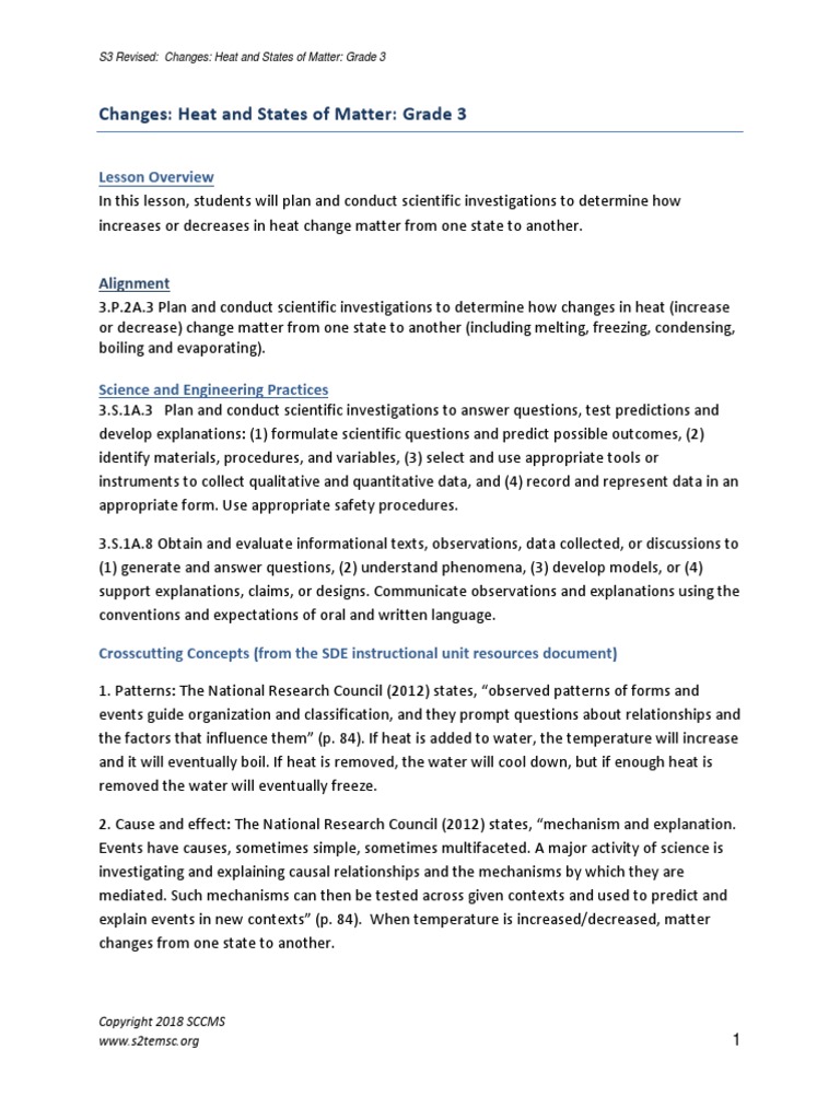 Grade 3 l3 Heat and States of Matter | PDF | Evaporation | Liquids