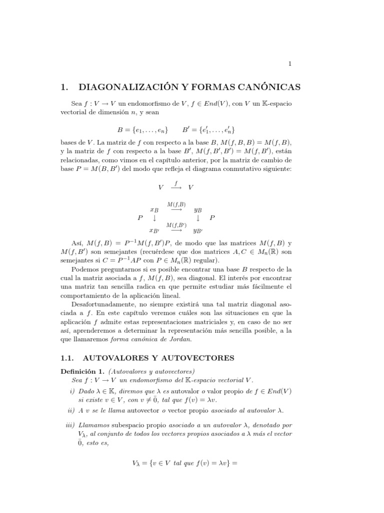 Forma Canonica de Jordan Con Ejemplos Resueltos | PDF | Valores propios ...