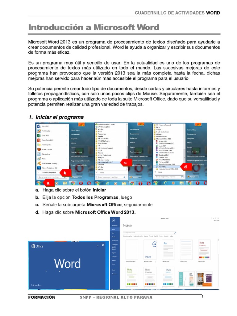 Cuadernillo Word 2013 Oficial | PDF | Microsoft Word | Archivo de ... Cuadernillo Word 2013 Oficial | PDF | Microsoft Word | Archivo de ...