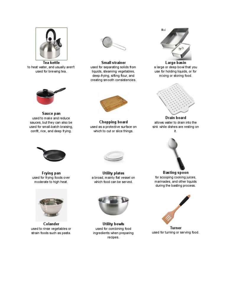 Sample Utensils | PDF