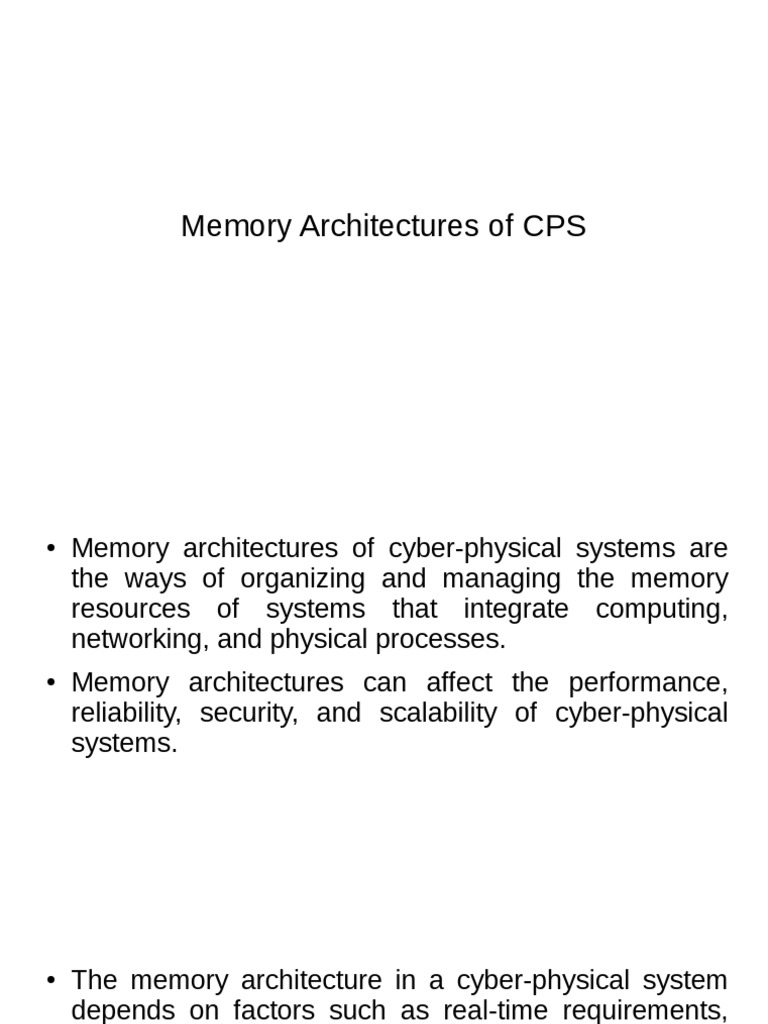 Axioms of Cyber Physical Systems | PDF | Computer Data Storage ...