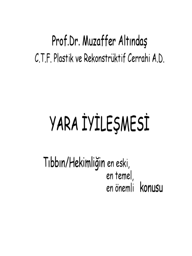 Yara Iyilesmesi | PDF