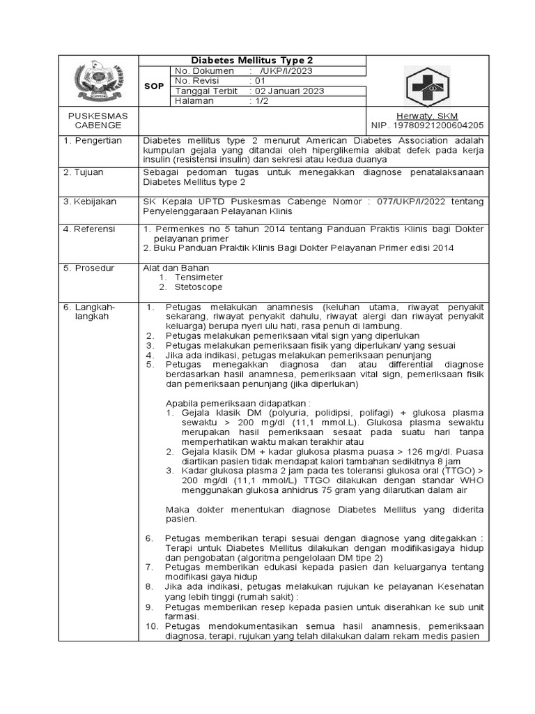 SOP FIX DM 2023 | PDF
