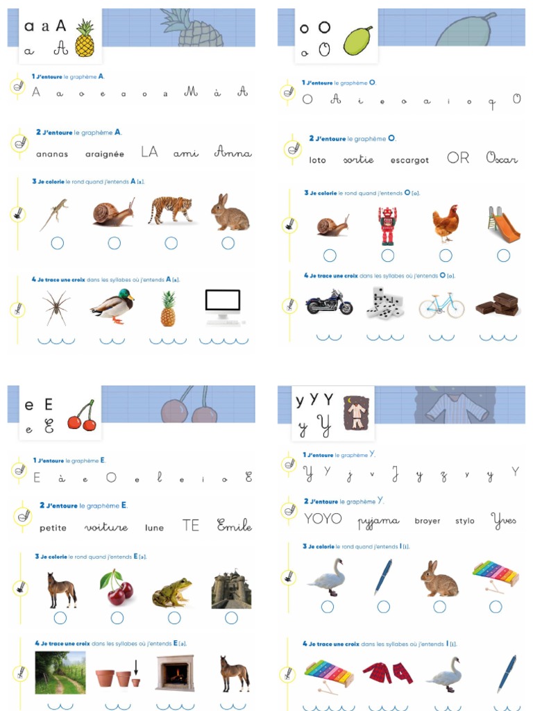 Exercices Lire au cp - période 1 | PDF